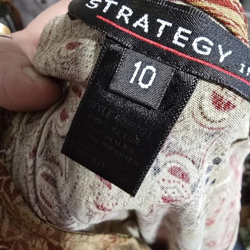 strategy | Skirts | Vintage 9s Paisley 2 Tiered Multi Print Skirt ...
